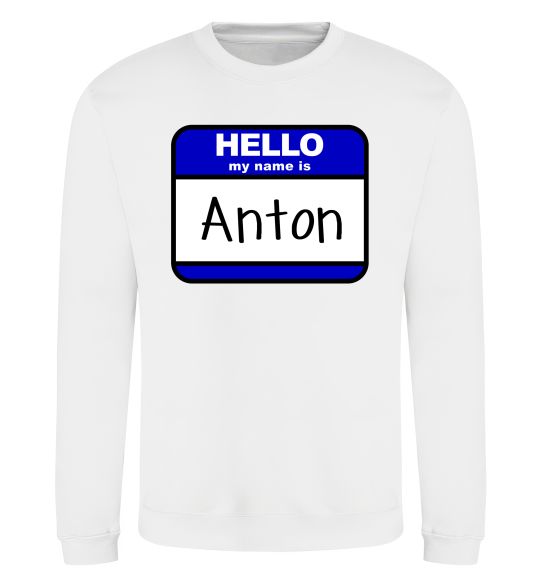 Світшот Hello my name is Anton - купити в компанії Maikoff за приємними ...