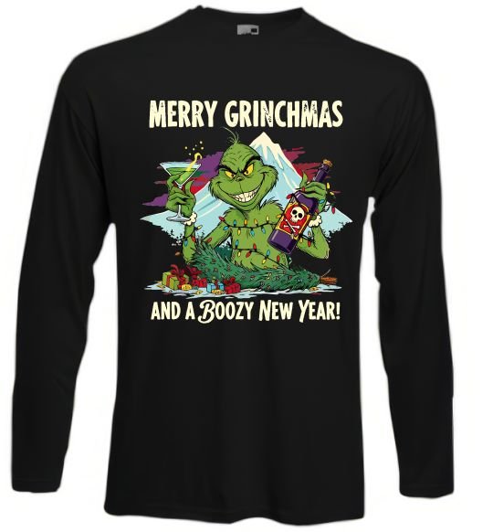 Лонгслів Merry Grinchmas and boozy New Year - купити в Києві та Україні ...