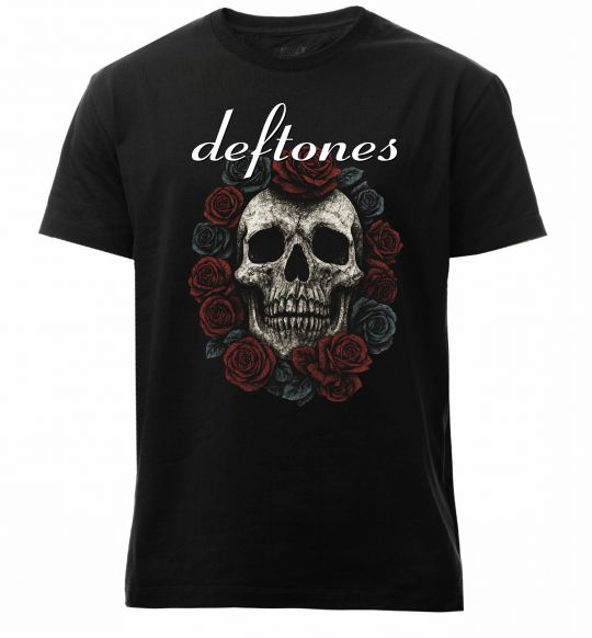Чоловіча преміум футболка Deftones skull and roses - купити в інтернет ...