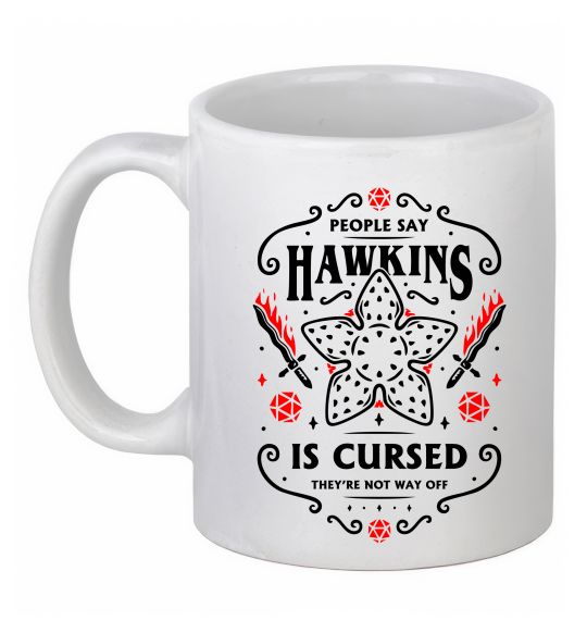 Чашка керамічна Hawkins is cursed Stranger things - купити в Києві та Україні | найкращі ціни в ...